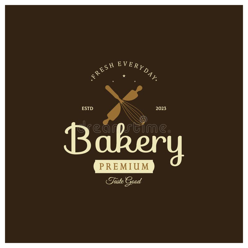 Bakery Logo Badge Retro Vector Illustration.for Cupcake,bakery Stock ...