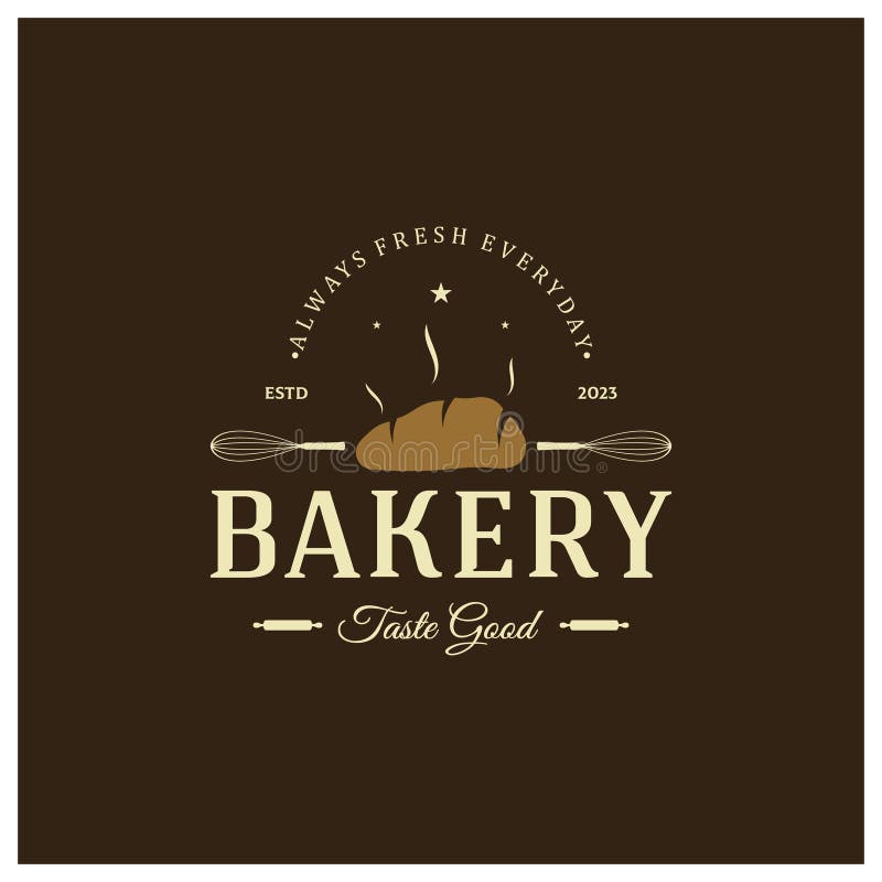 Bakery Logo Badge Retro Vector Illustration.for Cupcake,bakery Stock ...