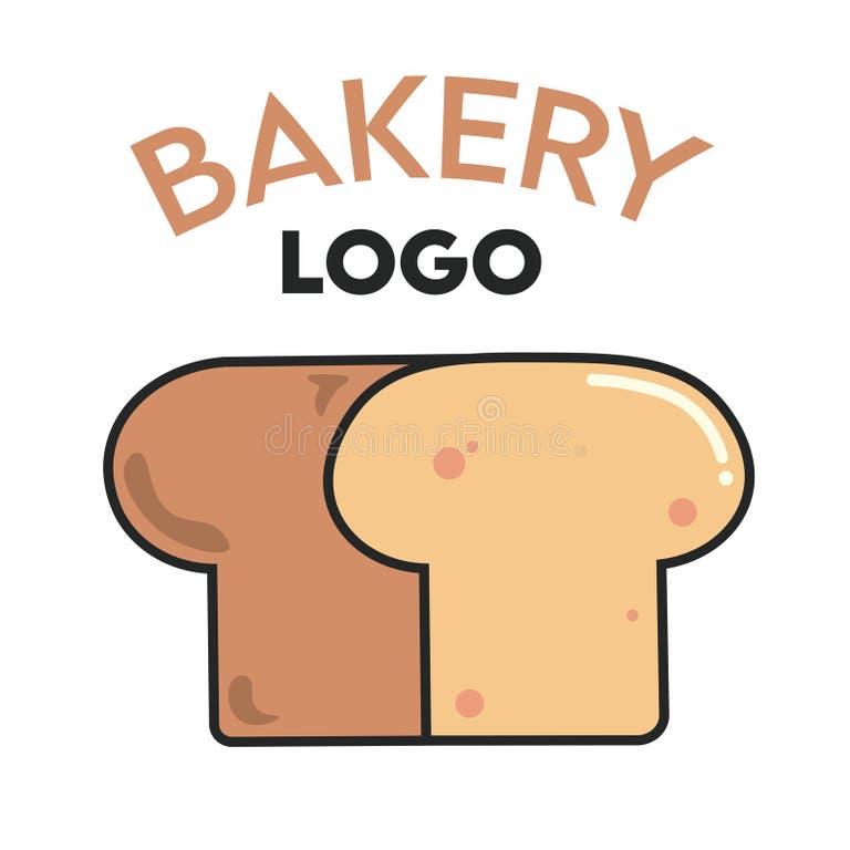Bakery Logo with Bread. Vector Stock Vector - Illustration of bakery ...