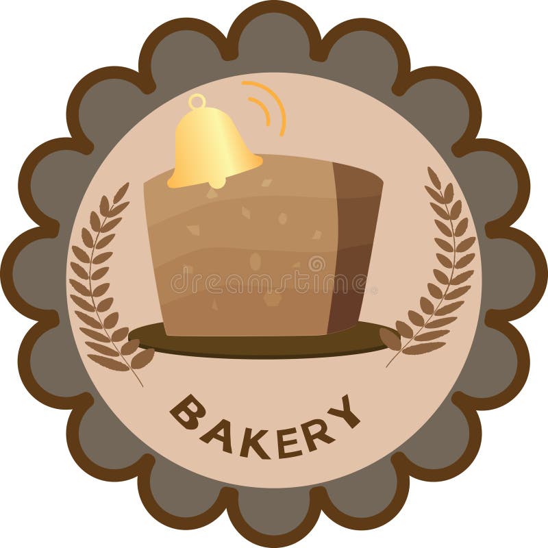Bakery Logo Cake Selling Pastries and Desserts Stock Vector ...