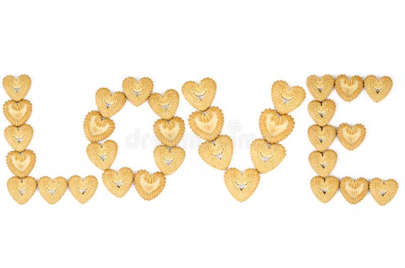 Bakery - Love biscuits stock image. Image of dessert - 32502123
