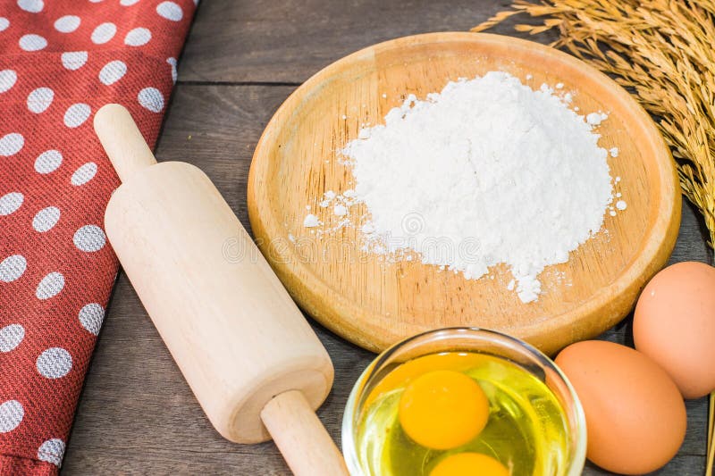 Bakery Raw Material Prepare Bake Cake Stock Photo - Image of baked ...