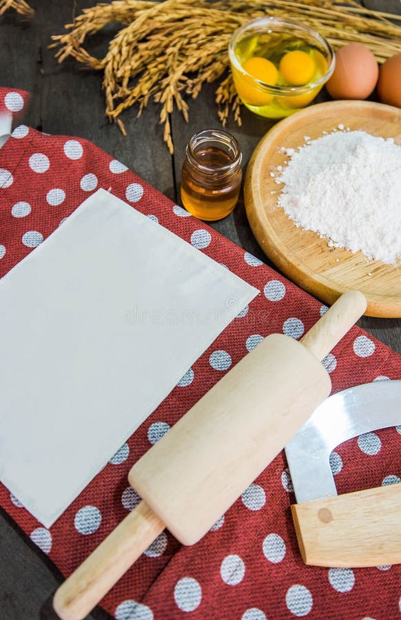 Bakery Raw Material Prepare Bake Cake Stock Photo - Image of baked ...