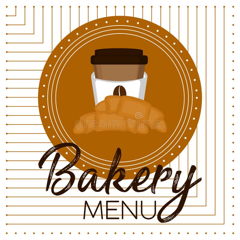 Bakery menu illustration stock vector. Illustration of menu - 159880209