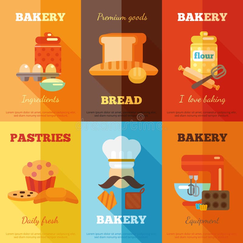 Retro Bakery Labels stock vector. Illustration of design - 34747463 Retro Bakery Labels stock vector. Illustration of design - 34747463