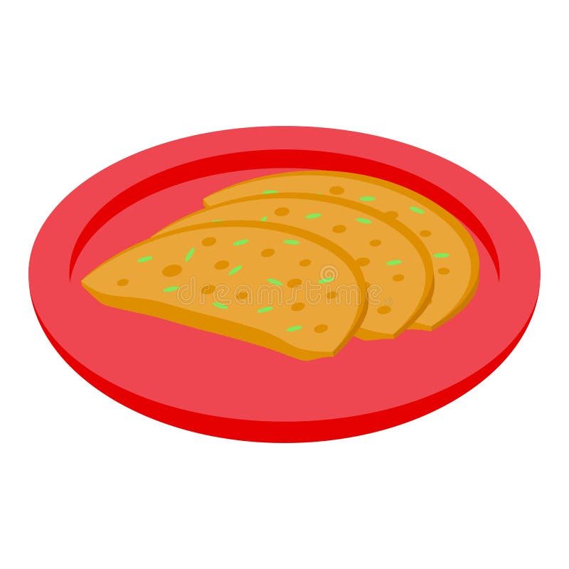 Bakery Pita Icon Isometric Vector. Bread Dish Stock Vector ...