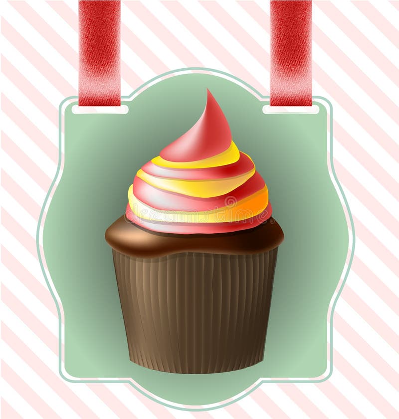 Bakery Poster. Muffin Vector Illustration Stock Vector - Illustration ...