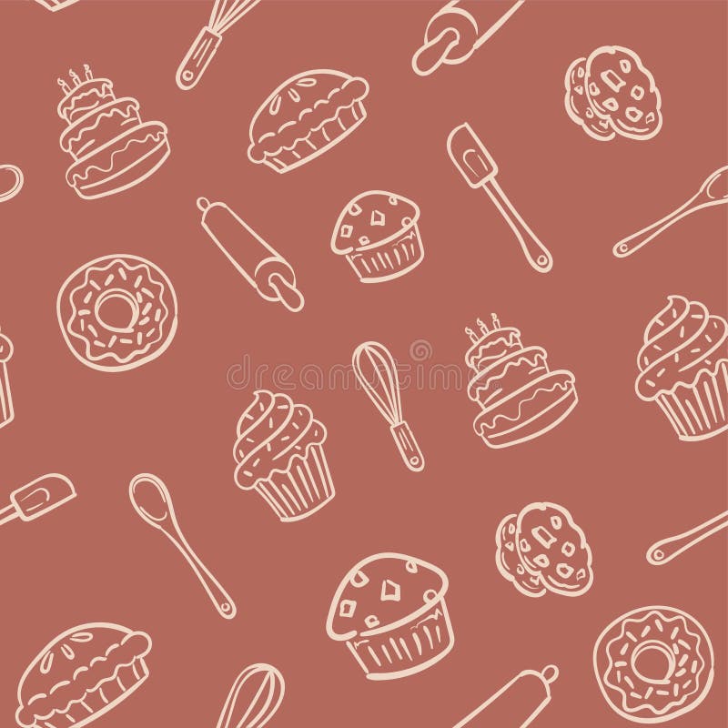 Goods Bakery Pattern Stock Illustrations – 724 Goods Bakery Pattern ...