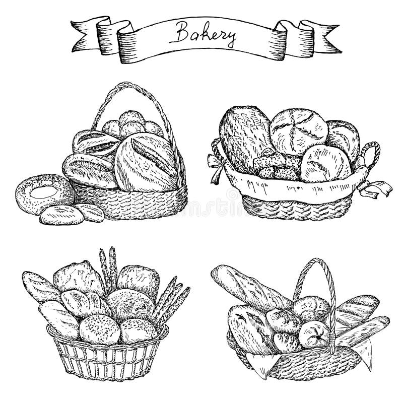 Bakery set stock vector. Illustration of isolated, graphic - 41059356