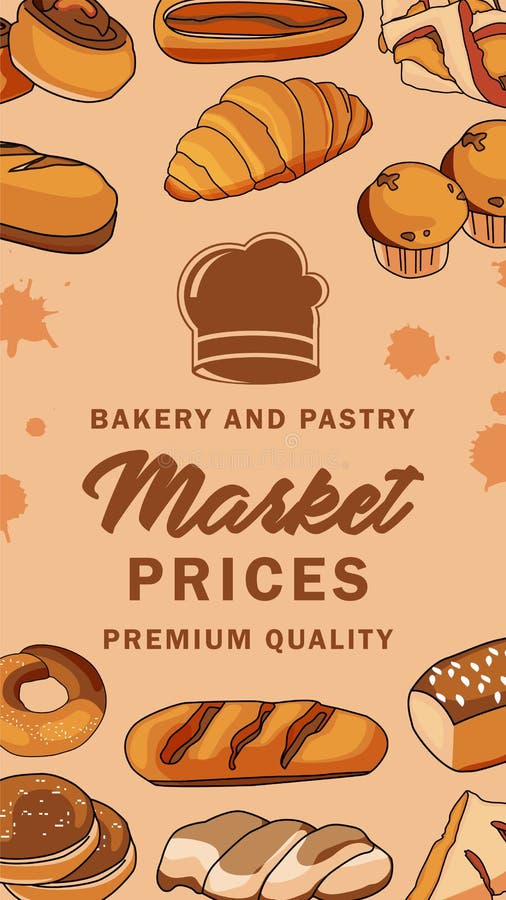 Bakery Shop Banner and Poster Template Design Stock Vector ...