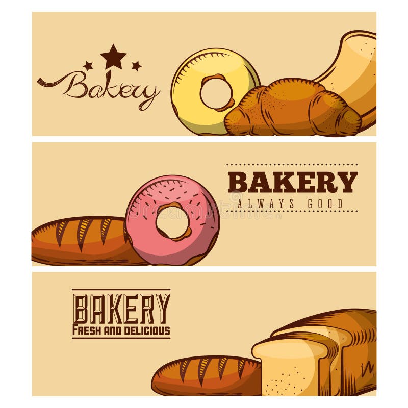Bakery shop always fresh stock vector. Illustration of goods - 90301269