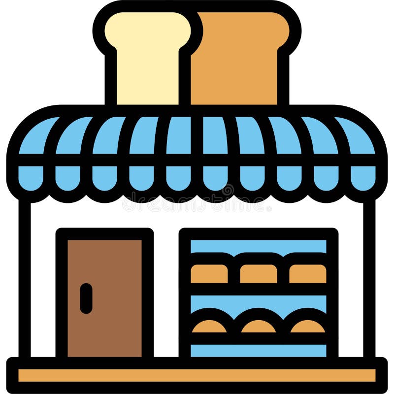 Bakery Shop Icon, Bakery and Baking Related Vector Stock Vector ...
