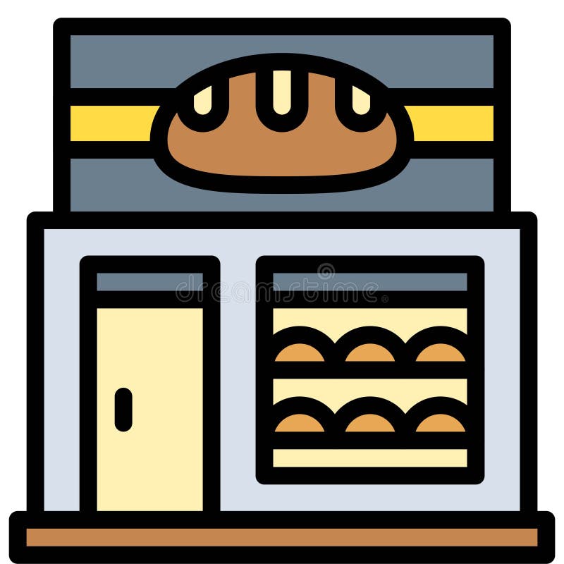 Bakery Shop Icon, Bakery and Baking Related Vector Stock Vector ...