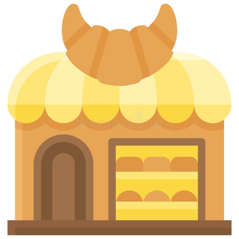 Bakery Shop Icon, Bakery and Baking Related Vector Stock Vector ...
