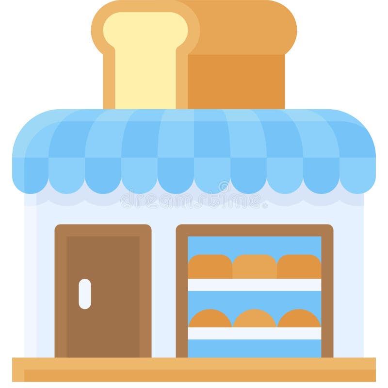 Bakery Shop Icon, Bakery and Baking Related Vector Stock Vector ...