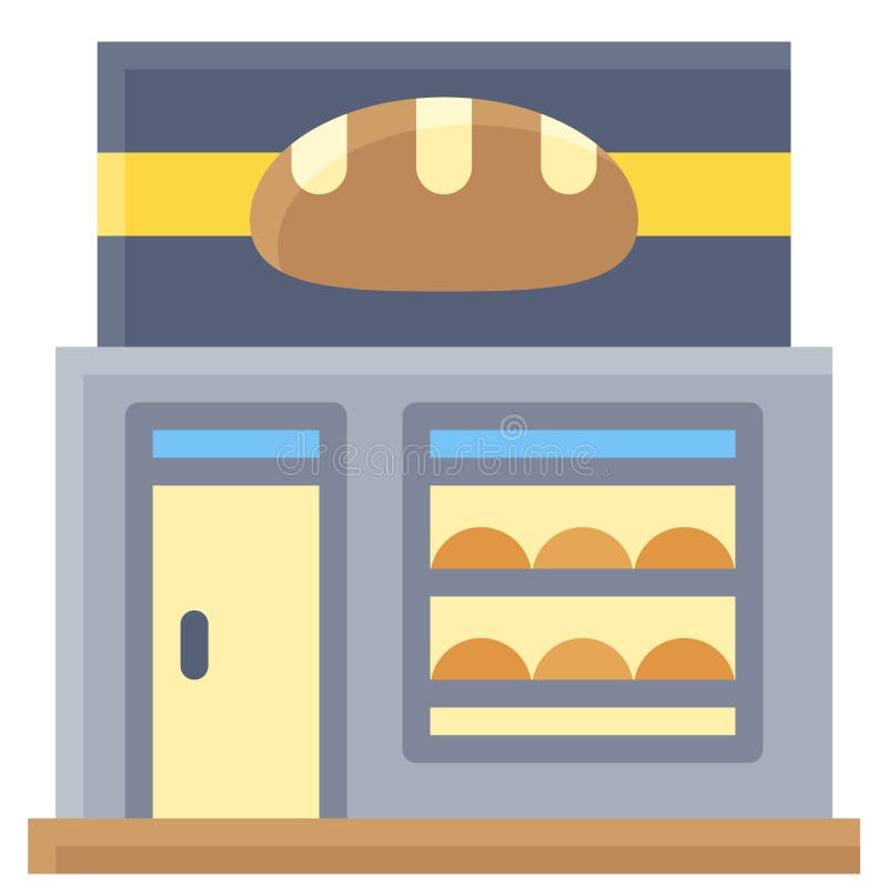 Bakery Shop Icon, Bakery and Baking Related Vector Stock Vector ...
