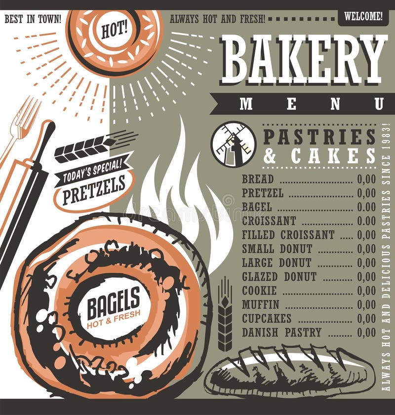 Bakery Sign Menu Stock Illustrations – 30,250 Bakery Sign Menu Stock ...