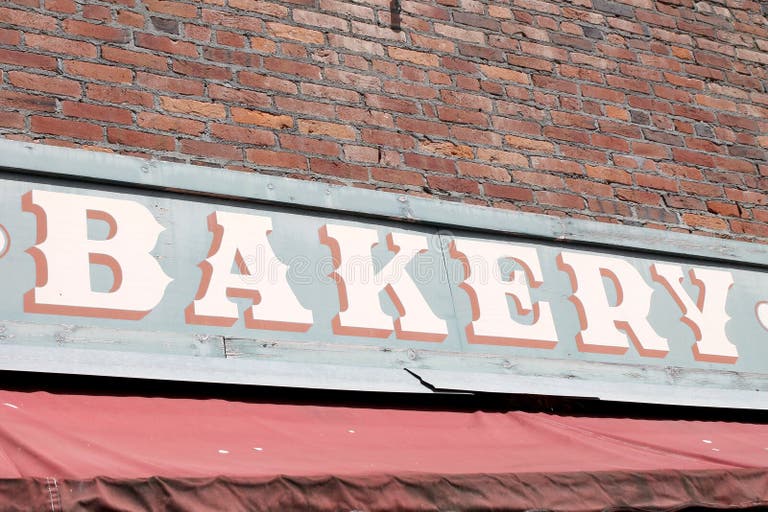 Bakery Sign stock image. Image of baker, storefront, bricks - 32276921