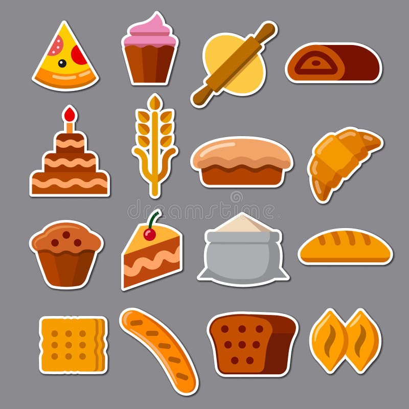 Bakery icons stock vector. Illustration of collection - 157931833