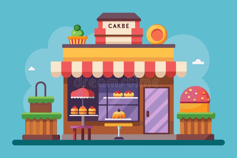 Cake Shop Window Display Stock Illustrations – 503 Cake Shop Window ...