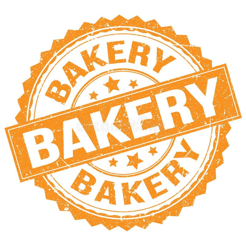 BAKERY Text on Red Round Stamp Sign Stock Illustration - Illustration ...