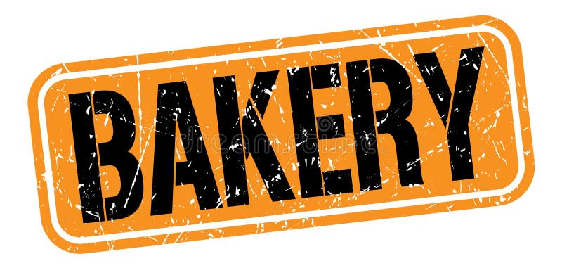 BAKERY Text on Red Round Stamp Sign Stock Illustration - Illustration ...