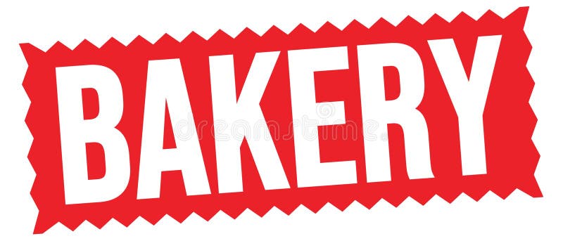 BAKERY Text Written on Red Stamp Sign Stock Illustration - Illustration ...