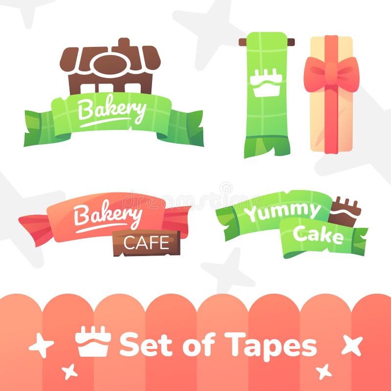 Bakery-themed banners stock vector. Illustration of banner - 247352230