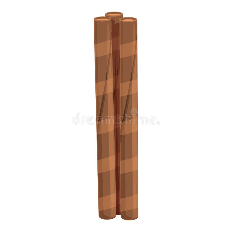 Bakery Wafer Rolls Icon Cartoon Vector. Stick Biscuit Stock Vector ...