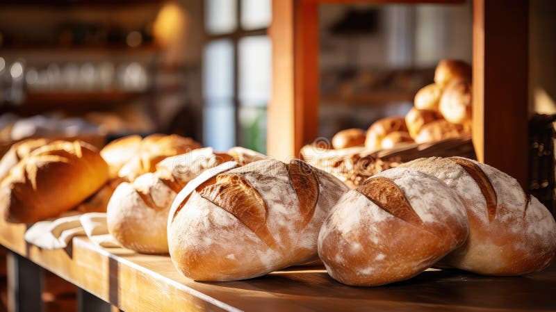 Bakery white bread stock illustration. Illustration of golden - 375866231