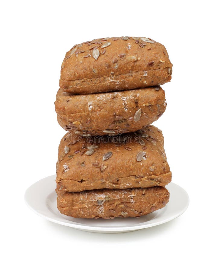 Bakery on white plate stock photo. Image of bread, beverage - 24429326