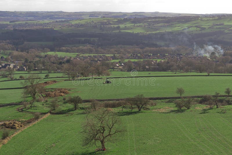 View of the Countryside Peak District Stock Image - Image of england ...