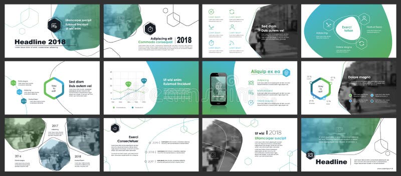 Affärsvektor För Presentation Template Runda Beståndsdelar För ...