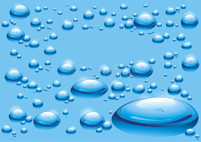 Tappar Genomskinligt Vatten Vektor Illustrationer - Illustration av ...
