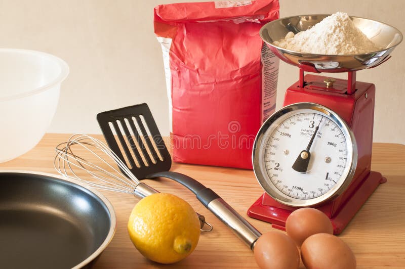 Weigh baking ingredients stock image. Image of ingredients - 35573663