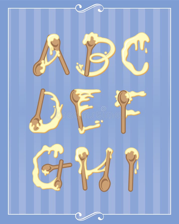 Baking Alphabet stock vector. Illustration of cookies - 30405673