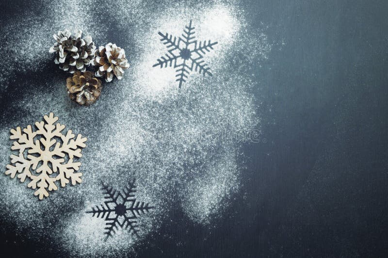 Baking Background with Copy Space on Dark Surface for Text. Top View ...