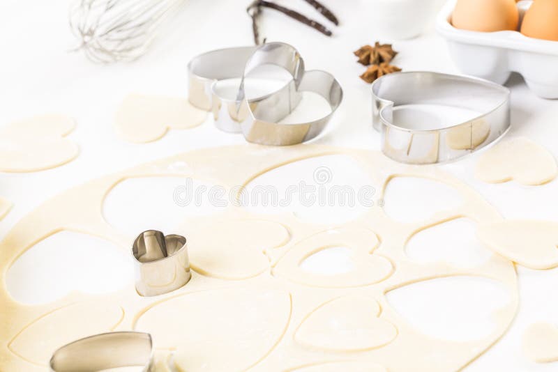 Baking stock photo. Image of pastry, sweet, cutters, dough - 88380958