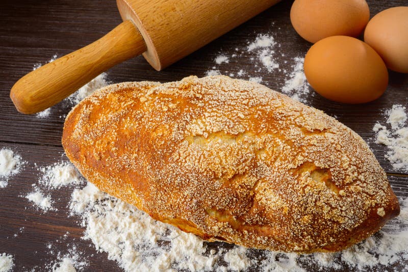 Baking Bread Background Close Up Shoot Stock Photo - Image of ...