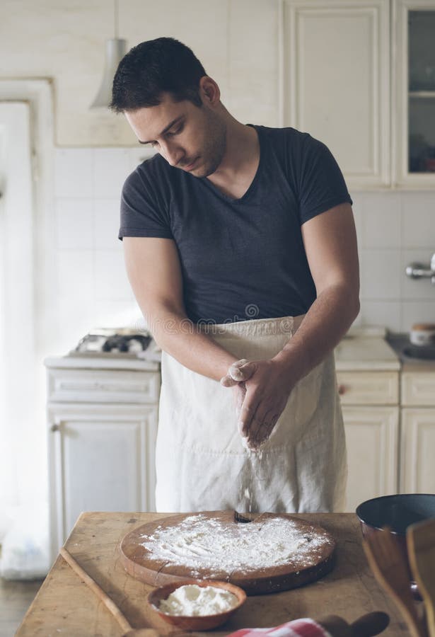 Baking bread stock photo. Image of chef, hands, farming - 65363046