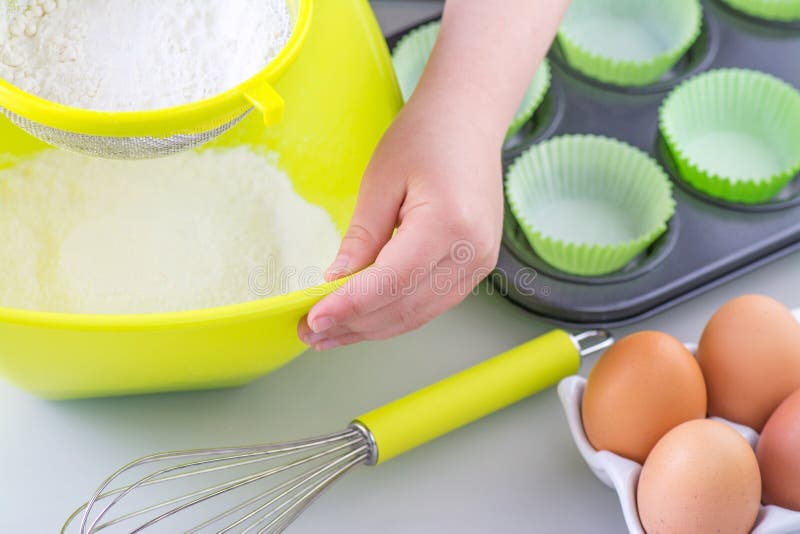 Baking stock image. Image of decorating, children, hands - 52503799