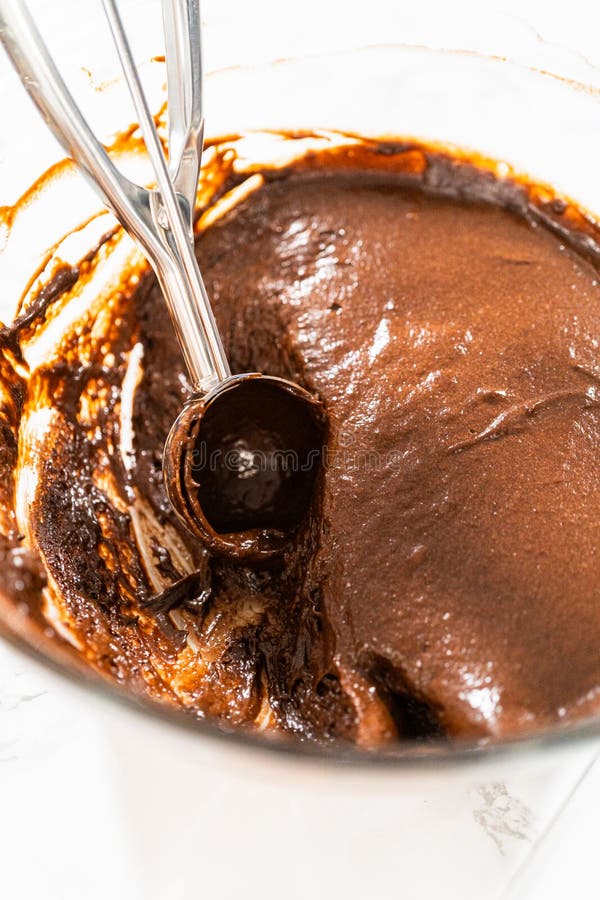 Baking Chocolate Cupcakes with Decadent Chocolate Frosting Stock Photo ...
