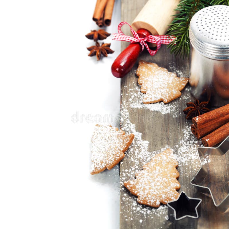 Baking Christmas cookies stock photo. Image of aroma - 44020710