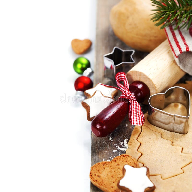 Baking Christmas cookies stock image. Image of decorative - 45779029