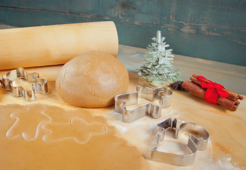 Baking Christmas Gingerbread Stock Image - Image of chocolate, pastry ...