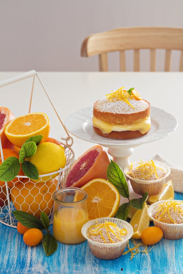 Baking with citrus fruits stock photo. Image of food - 49480046