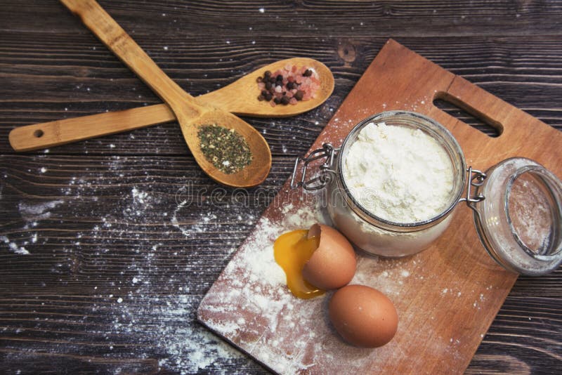 Baking and Components with Exotic Aromatic Spices Stock Photo - Image ...