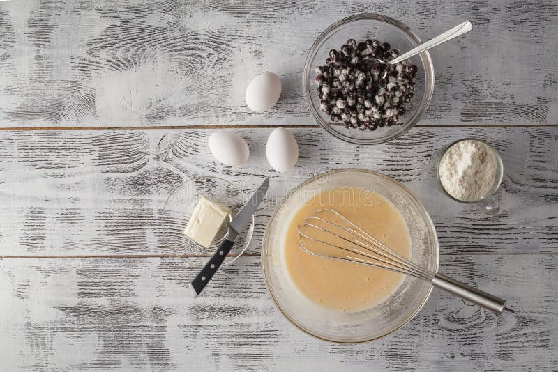 Baking and Cooking Concept, Variety of Ingredients and Utensils Stock ...