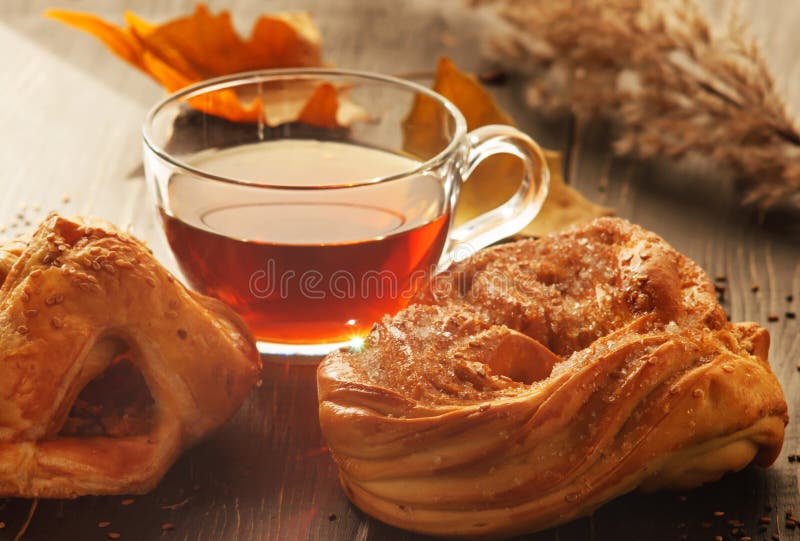 Tea and bakery stock photo. Image of afternoon, autumn - 103229514