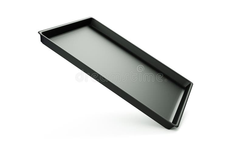 Baking Dish, Rectangle Oven Tray, Sheet. Clean Black Oven Tray. Top ...